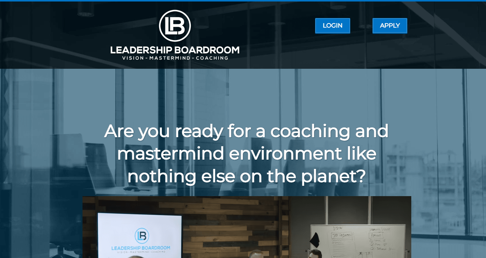Leadership Boardroom | Vision - Mastermind - Coaching | Shaun McCloskey